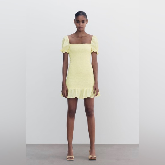 Zara | Dresses | Zara Textured Weave Dress | Poshmark